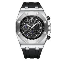 China Multi Function Men'S Silicone Quartz Watch Fashion With Calendar for sale