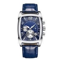 China 45mm Alloy Shell Mechanical Movement Wine Barrel Men'S Automatic Watch Leather Strap for sale