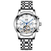 China SS Strap 40mm Automatic Mechanical Watch 3BAR Multi Function With Calendar for sale