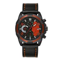 China 48mm Leather Strap Customized Military Quartz Watch Multi Function Hardy for sale