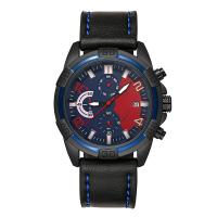 China 48mm Leather Strap Customized Military Quartz Watch Multi Function Hardy for sale