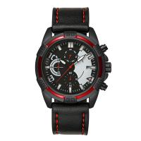 China 48mm Leather Strap Customized Military Quartz Watch Multi Function Hardy for sale