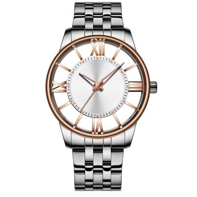 China 3ATM Stainless Steel 42mm Men'S Quartz Watch Transparent Case Customized for sale