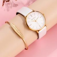 China Waterproof 3ATM Ultra Thin Quartz Watch 36mm Women'S Watch Gift Set for sale