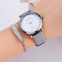 China OEM 38mm Ladies Watch Gift Set Black Leather Strap 3ATM Waterproof for sale