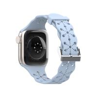 China Universal Smart Watch Silicone Strap 38mm 40mm 41mm 42mm 44mm Lace for sale