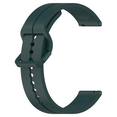 China Silicone 22mm 20mm Watch Band Strap Flat Head Groove Quick Release for sale