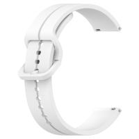 China Silicone 22mm 20mm Watch Band Strap Flat Head Groove Quick Release for sale
