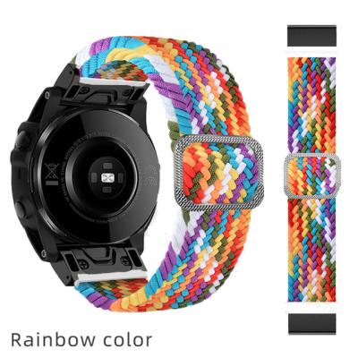 China Quick Release 20mm 22mm Color Elastic Nylon Watch Strap Jiaming Fenix 7X for sale