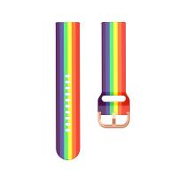 China 20mm / 22mm Multiple Printed Silicone Watch Strap Portable Replacement For Raw Ears for sale
