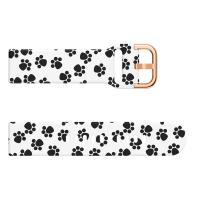 China 20mm / 22mm Multiple Printed Silicone Watch Strap Portable Replacement For Raw Ears for sale