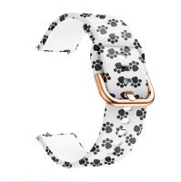 China 20mm / 22mm Multiple Printed Silicone Watch Strap Portable Replacement For Raw Ears for sale