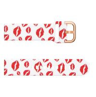 China 20mm / 22mm Multiple Printed Silicone Watch Strap Portable Replacement For Raw Ears for sale