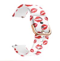 China 20mm / 22mm Multiple Printed Silicone Watch Strap Portable Replacement For Raw Ears for sale