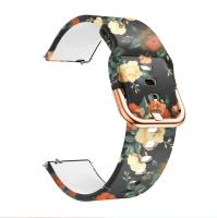 China 20mm / 22mm Multiple Printed Silicone Watch Strap Portable Replacement For Raw Ears for sale
