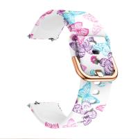 China 20mm / 22mm Multiple Printed Silicone Watch Strap Portable Replacement For Raw Ears for sale