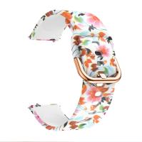 China 20mm / 22mm Multiple Printed Silicone Watch Strap Portable Replacement For Raw Ears for sale