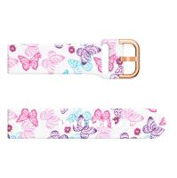 China 20mm / 22mm Multiple Printed Silicone Watch Strap Portable Replacement For Raw Ears for sale