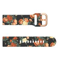 China 20mm / 22mm Multiple Printed Silicone Watch Strap Portable Replacement For Raw Ears for sale