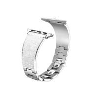 China Portable Replacement 38mm 40mm 42mm Smartwatch Metal Strap Diamond Embedded for sale