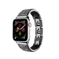China Portable Replacement 38mm 40mm 42mm Smartwatch Metal Strap Diamond Embedded for sale