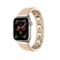 China Portable Replacement 38mm 40mm 42mm Smartwatch Metal Strap Diamond Embedded for sale
