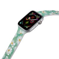 China Custom Printed 38mm 40mm 42mm Silicone Watch Strap Intelligent Portable Replacement for sale