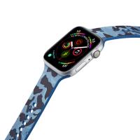 China Custom Printed 38mm 40mm 42mm Silicone Watch Strap Intelligent Portable Replacement for sale