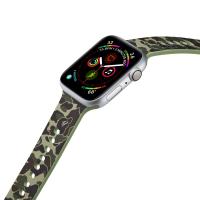 China Custom Printed 38mm 40mm 42mm Silicone Watch Strap Intelligent Portable Replacement for sale
