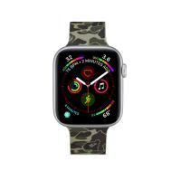 China Custom Printed 38mm 40mm 42mm Silicone Watch Strap Intelligent Portable Replacement for sale