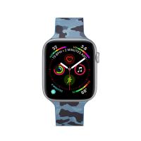 China Custom Printed 38mm 40mm 42mm Silicone Watch Strap Intelligent Portable Replacement for sale