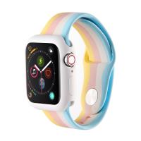 China 38mm / 40mm Four Color Silicone Watch Strap Replacement Portable for sale