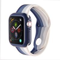 China 38mm / 40mm Four Color Silicone Watch Strap Replacement Portable for sale