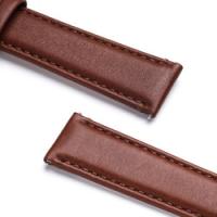 China Luxury Black Leather Watch Strap Odm 14mm Watch Strap Fashion Genuine for sale