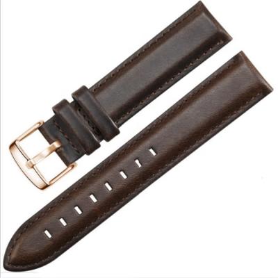 China 24mm Genuine Leather Watch Strap for sale