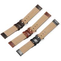China Wax Oil 18mm Leather Watch Band Strap ODM Top Grain Leather Watch Strap for sale