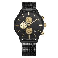 China OEM Analogue Wrist Watch 24cm Sr626sw Singapore Movement Quartz Mesh Belt for sale