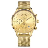 China OEM Analogue Wrist Watch 24cm Sr626sw Singapore Movement Quartz Mesh Belt for sale