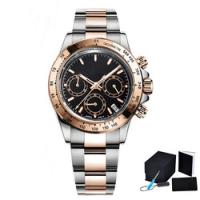 China 3ATM Japan Movt Watch Stainless Steel Back Quartz Black Date Function for sale