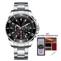 China 26cm Rotatable Stainless Steel Quartz Watch Waterproof Quartz Diver Watch MIYOTA for sale