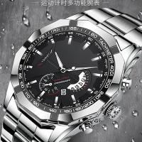 China YHSK-098 Stainless Steel Quartz Watch 42mm Water Resistant Quartz Watch Calendar for sale