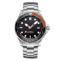 China 42mm 3ATM Stainless Steel Wristwatch Timepiece Men Quartz Watches Rotate Bezel for sale