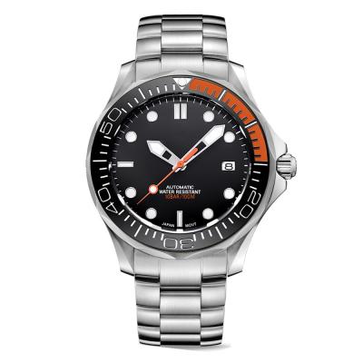 China 42mm 3ATM Stainless Steel Wristwatch Timepiece Men Quartz Watches Rotate Bezel for sale