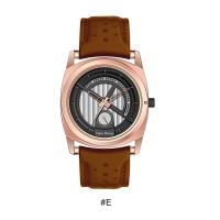 China Japan Miyota 6P28 Leather Strap Watches Mens 3 ATM Watch Stainless Steel Case for sale