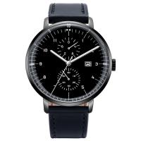 China 3BAR Leather Strap Chronograph Wrist Watches Waterproof 20mm for sale