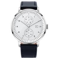 China 3BAR Leather Strap Chronograph Wrist Watches Waterproof 20mm for sale