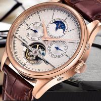 China OEM Mens Stainless Steel Quartz Watch Gold Rotate Bezel Business for sale