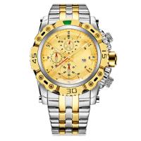 China 42mm Timepiece Stainless Steel Quartz Watch ODM 3ATM Water Resistant Quartz for sale