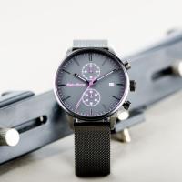 China Business 3ATM Black Analogue Watch OEM 20mm Luxury Quartz Watch for sale