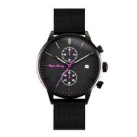 China Business 3ATM Black Analogue Watch OEM 20mm Luxury Quartz Watch for sale